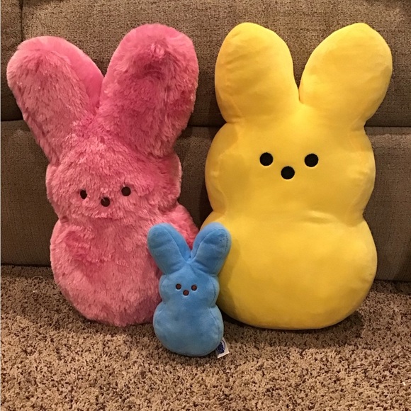 Peeps | Toys | Peeps Bunny Rabbit Plush Easter Pink And Yellow Plus ...